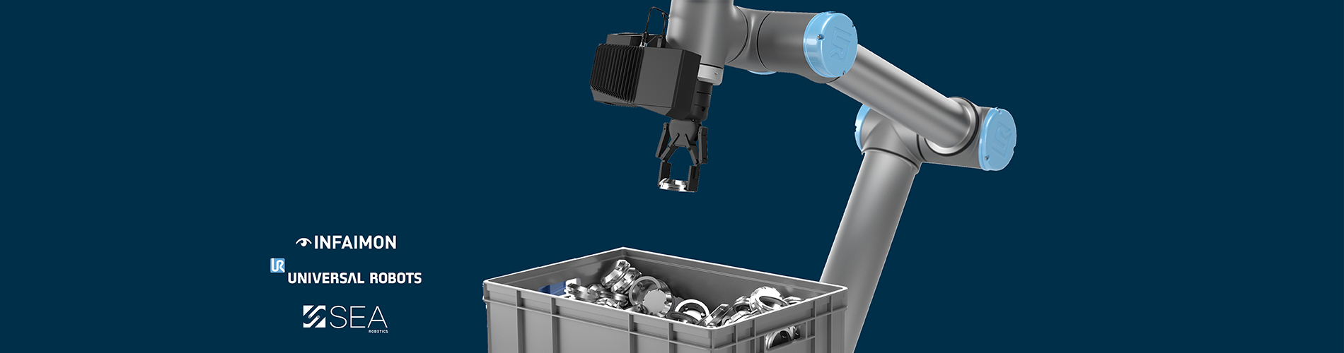 Soluciones de robótica colaborativa, visión artificial y bin picking